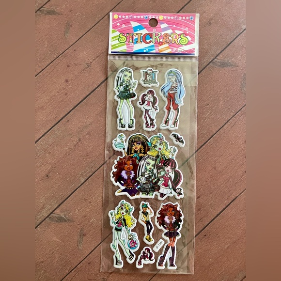 monster high | Toys | Monster High Puffy Stickers 6 Sheets 7 Ct | Poshmark